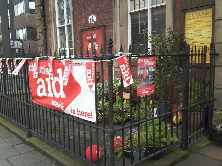 Christian Aid Week Banner 13.5.18 | St Columba's URC